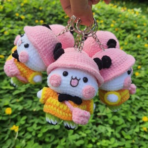 Cute Couple D B Crochet Keychains | Handmade Couple Gift | Amigurumi ...