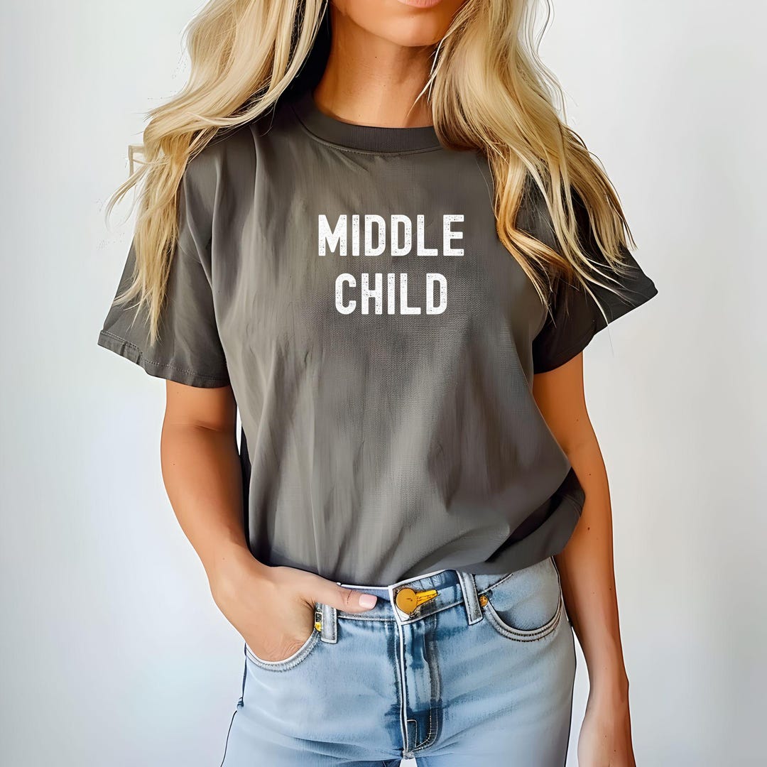 Middle Child Comfort Colors T-shirt: Garment-dyed Unisex Tee - Etsy