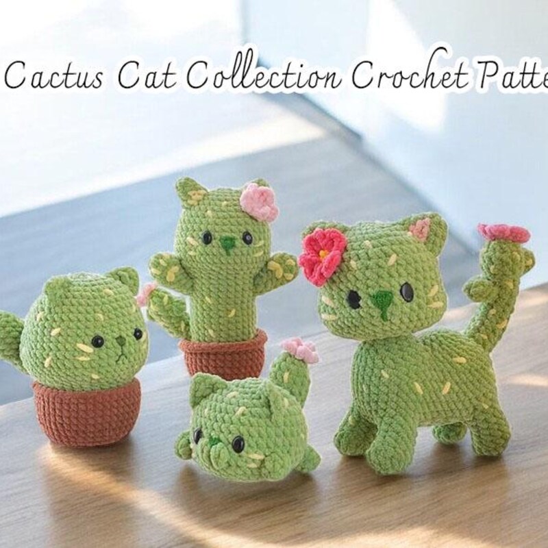 Cat Cactus - Etsy