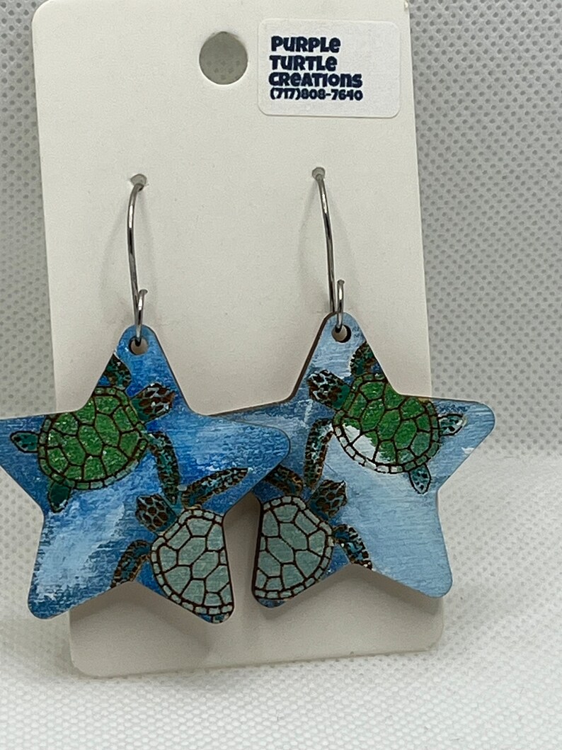 Turtle Stainless Steel Drop - Etsy
