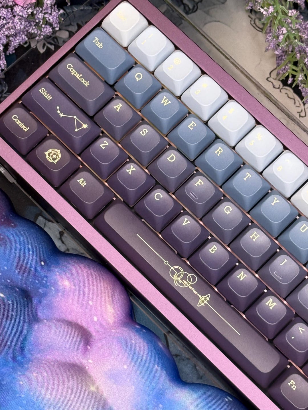 Purple Base Lucky65-lovely Astro Keycaps - Etsy