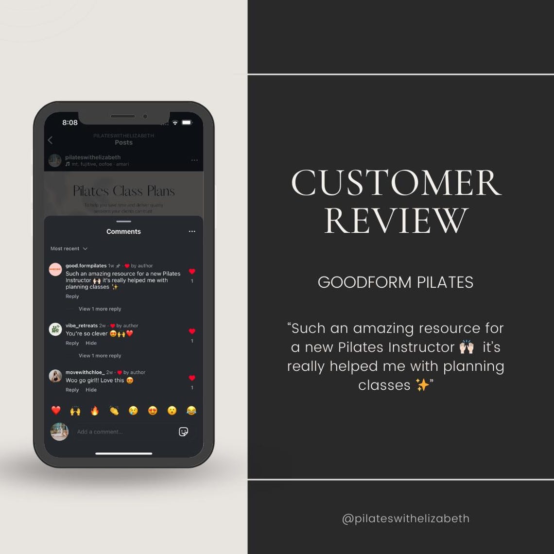 Reformer Pilates Class Plans - Set of 3 INTERMEDIATE Plans With Props ...