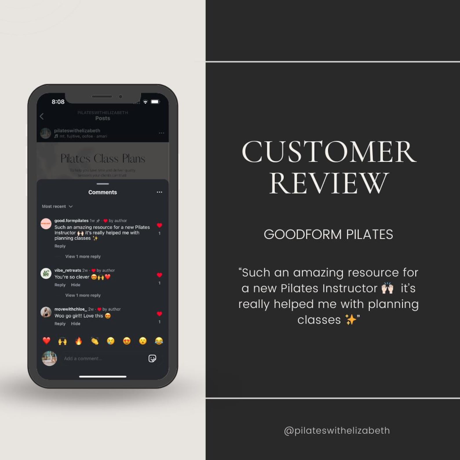 Reformer Pilates Class Plans - Set of 3 INTERMEDIATE Plans With Props ...