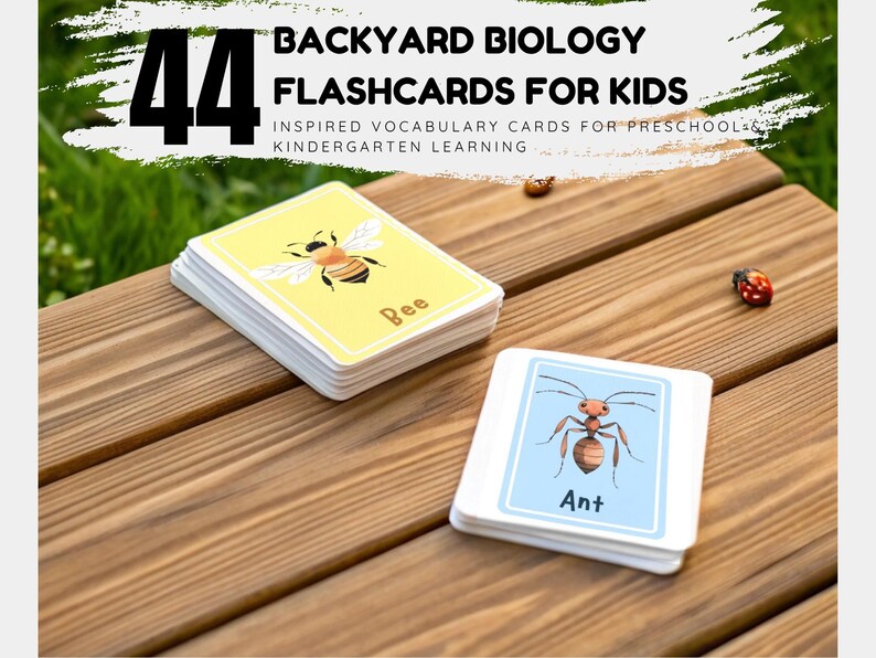Backyard Biology Flashcards for Kids | Printable Nature Study and ...
