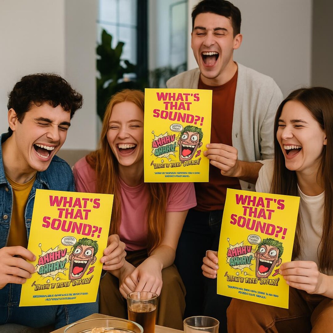 What's That Sound? Game Printable | Funny Sound Guessing Party Game ...