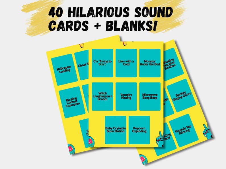 What's That Sound? Game Printable | Funny Sound Guessing Party Game ...