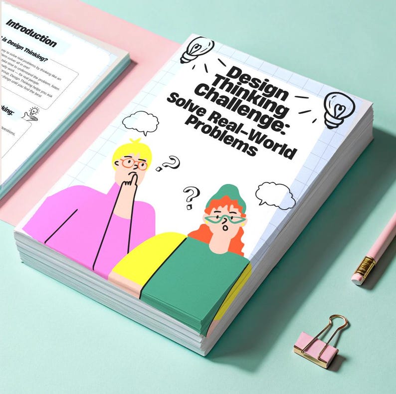 Design Thinking Challenge Workbook for Kids | STEM STEAM Activities ...