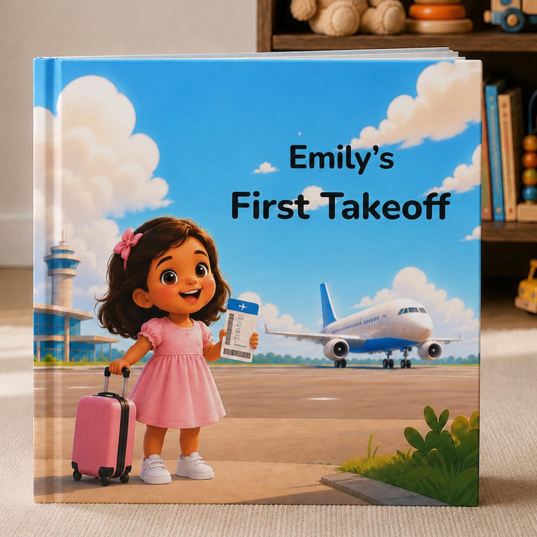 Personalized First Flight Book for Kids, Custom Airplane Keepsake ...