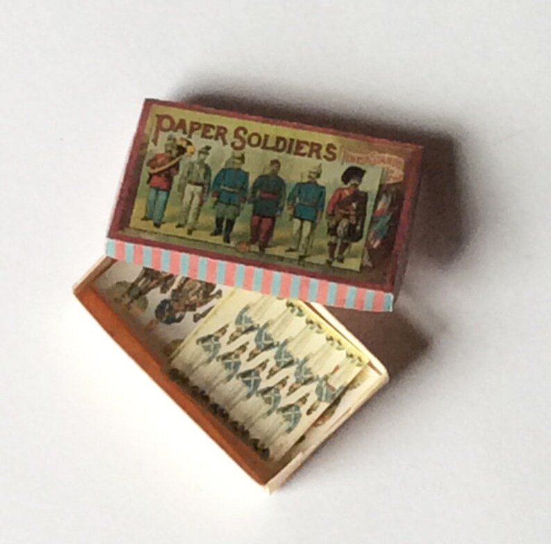 1/12 Scale Miniature Vintage Paper Soldiers Set - Etsy