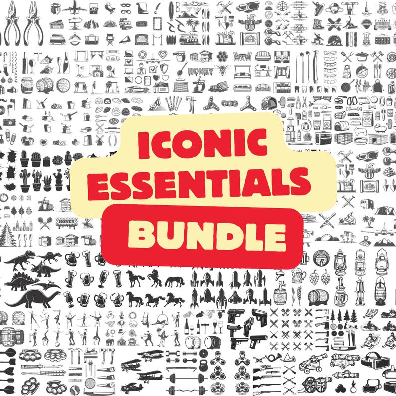 Massive Vector Clipart Bundle - Vintage & Modern SVG Icon Collection ...