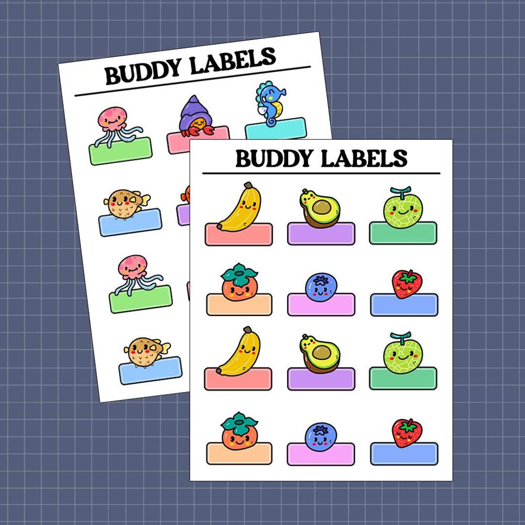 Personalized Daycare Labels - Waterproof Name Labels - Cute Kids Name ...