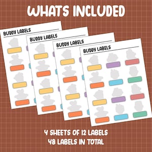 Personalized Daycare Labels Waterproof Name Labels Cute Kids Name ...