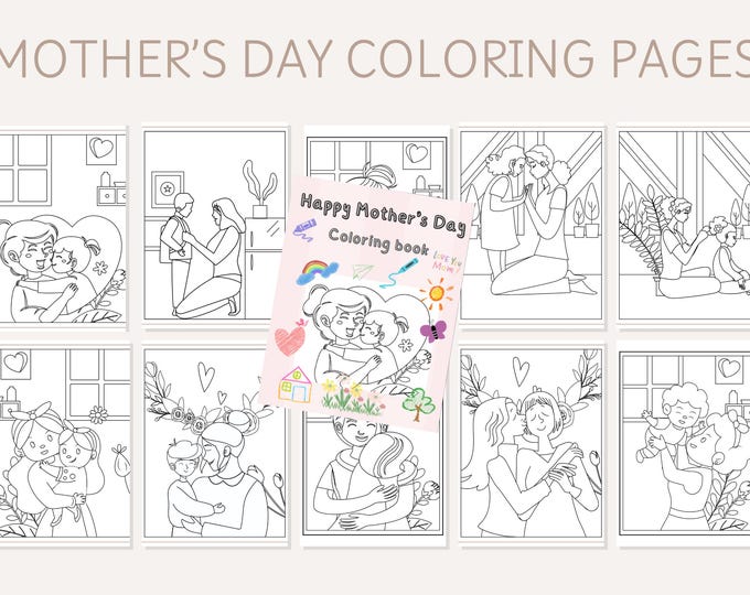 Mother's Day Coloring Pages | Activity Sheet | Mothers Day Activity ...