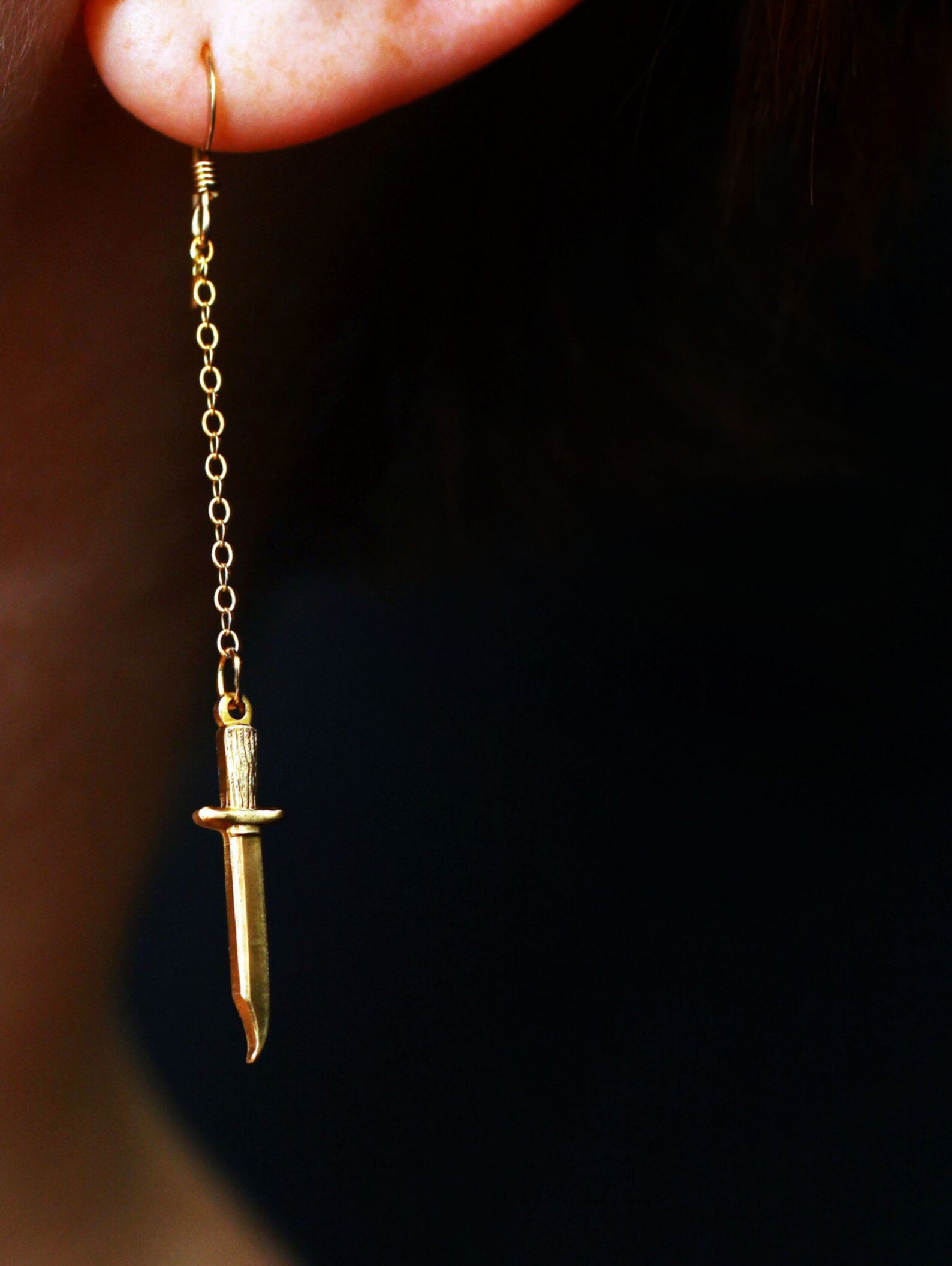 Dagger Earrings - Etsy