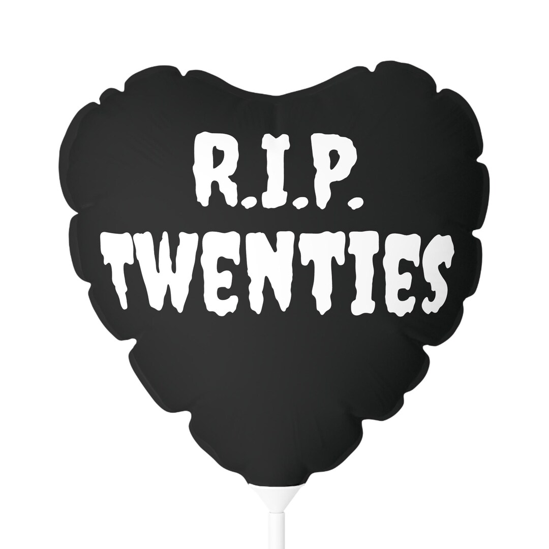 RIP Gothic Style Birthday Balloon Decoration, End of a Decade Balloon ...