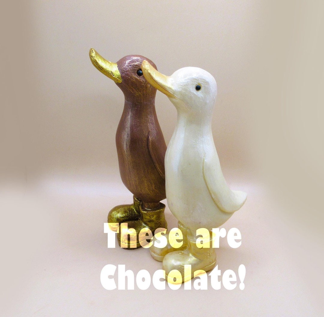 Chocolate Duck - Solid Chocolate - Handmade, Handpainted - Beautifully ...