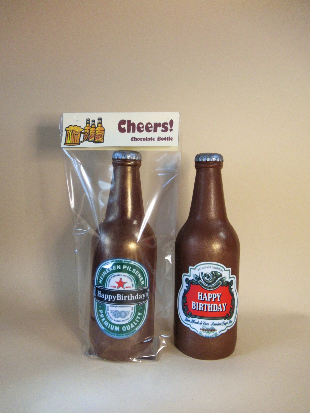 Life Size Chocolate Bottle - Edible Label - Handmade/hand Painted ...