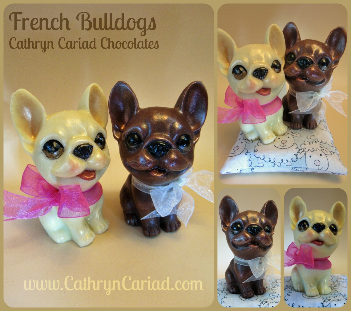 Chocolate French Bulldog Frenchie Chocolate Dog 3D Model - Etsy