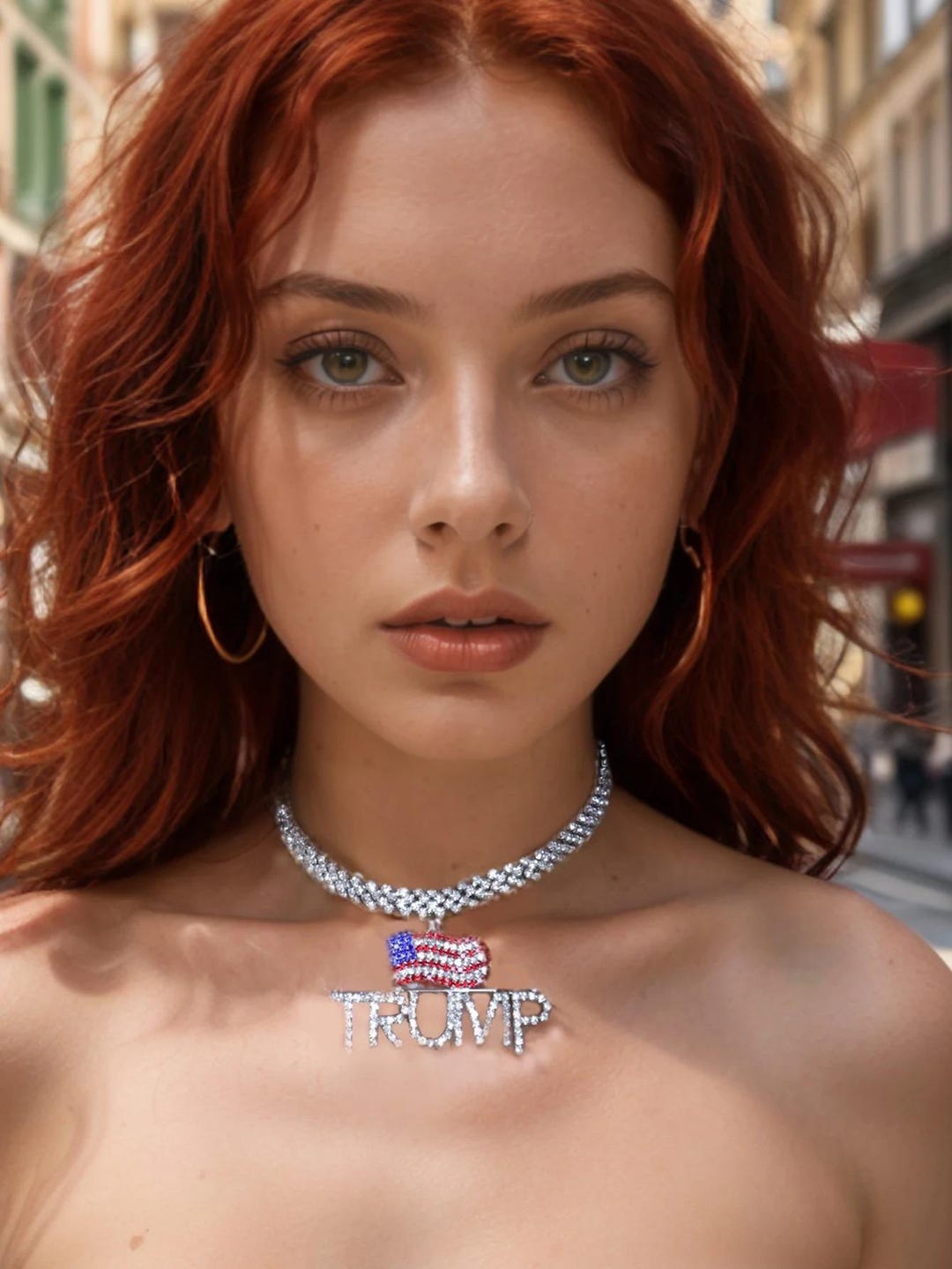 Trump 2024 MAGA Pendant for Men & Women Custom American Flag Necklace ...