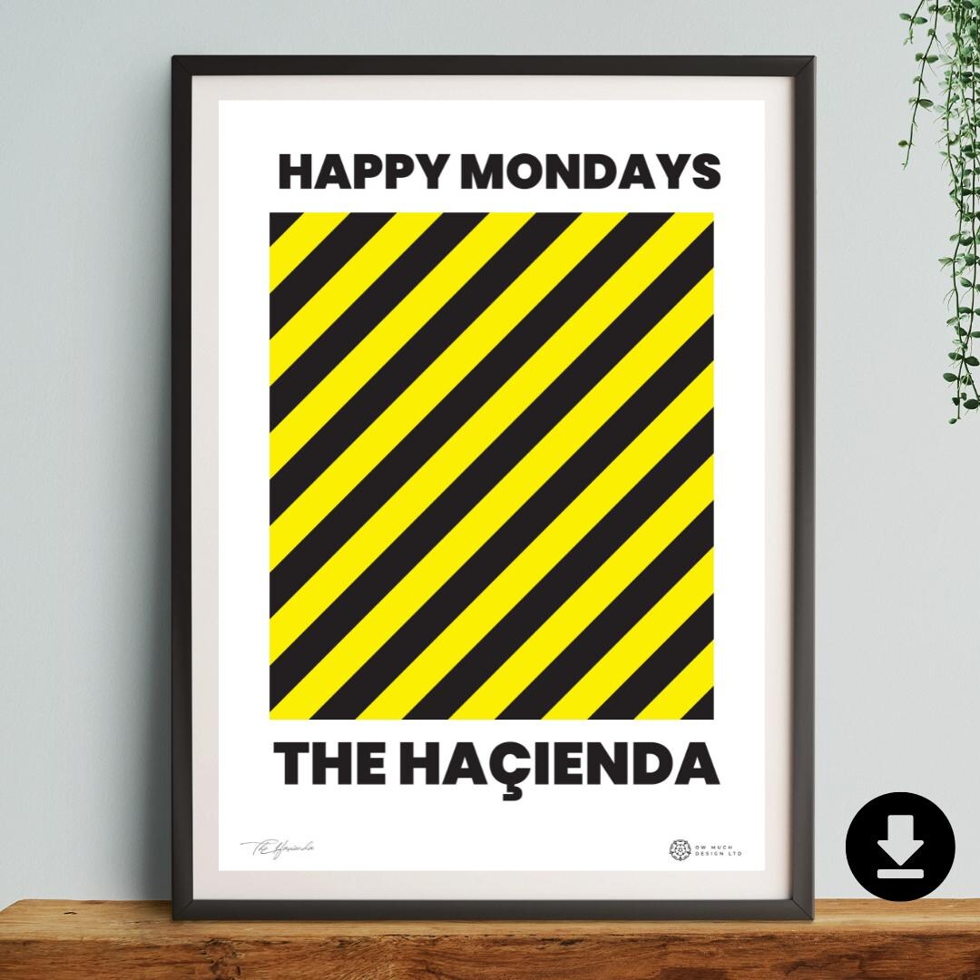 Hacienda Print, Fac 51 Print, Manchester Print, Wall Art, Print, Home ...