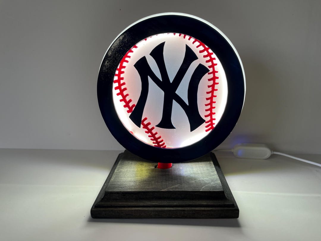 New York Yankees USB Powered LED 3D Desk Light Dimmable - Etsy