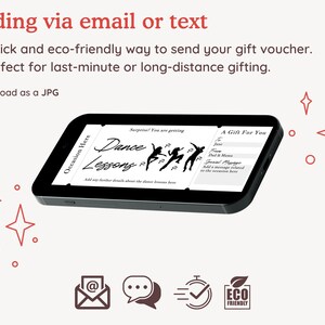 Editable Dance Lessons Gift Voucher Template, Dance Classes Printable ...