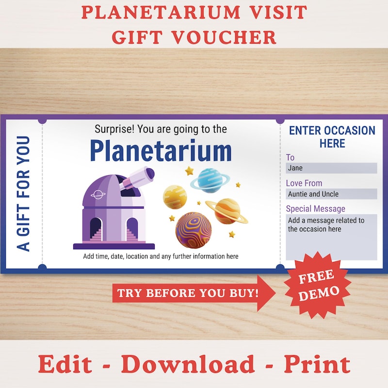 Planetarium - Etsy