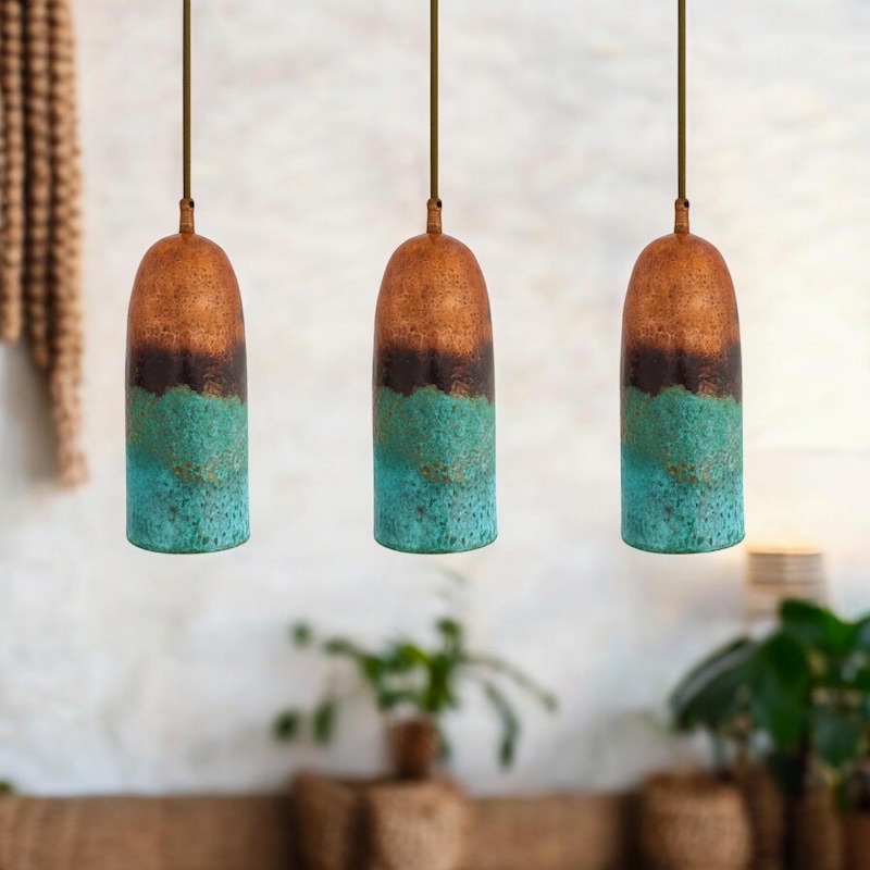 Green Plug in Hanging Lamp - Etsy