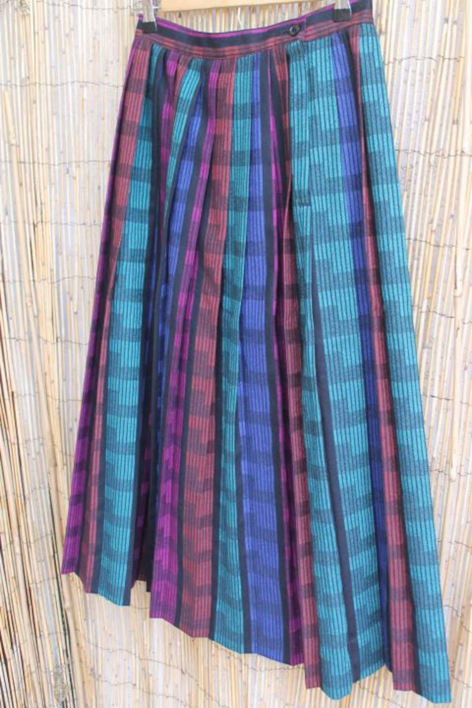 Vintage Wool Skirt/edinburgh Tartan Kilt Highlandwear Plaid/scottish ...