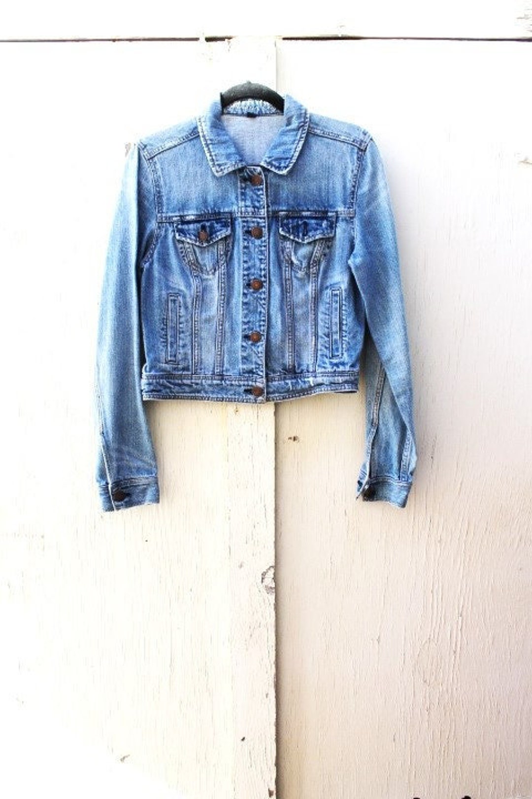 Small Jean Jacket/upcycled Desperately Seeking Susan Jean Jacket/jean ...