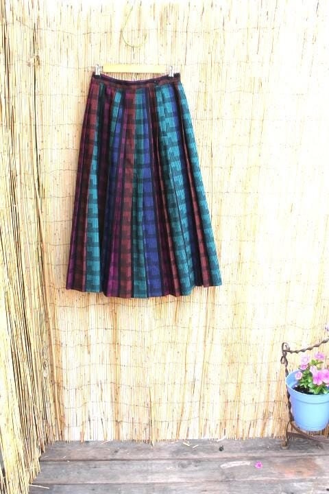 Vintage Wool Skirt/edinburgh Tartan Kilt Highlandwear Plaid/scottish ...