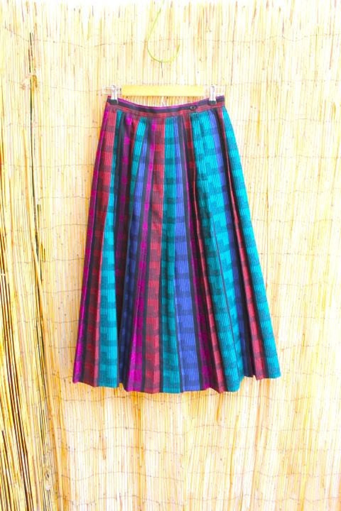 Vintage Wool Skirt/edinburgh Tartan Kilt Highlandwear Plaid/scottish ...