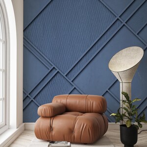 Geometric Rectangle Panels Wallpaper, Art Wallpaper, Peel and Stick ...