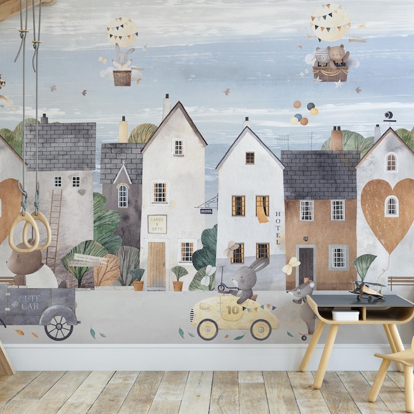 Wallpaper Old City - Etsy UK