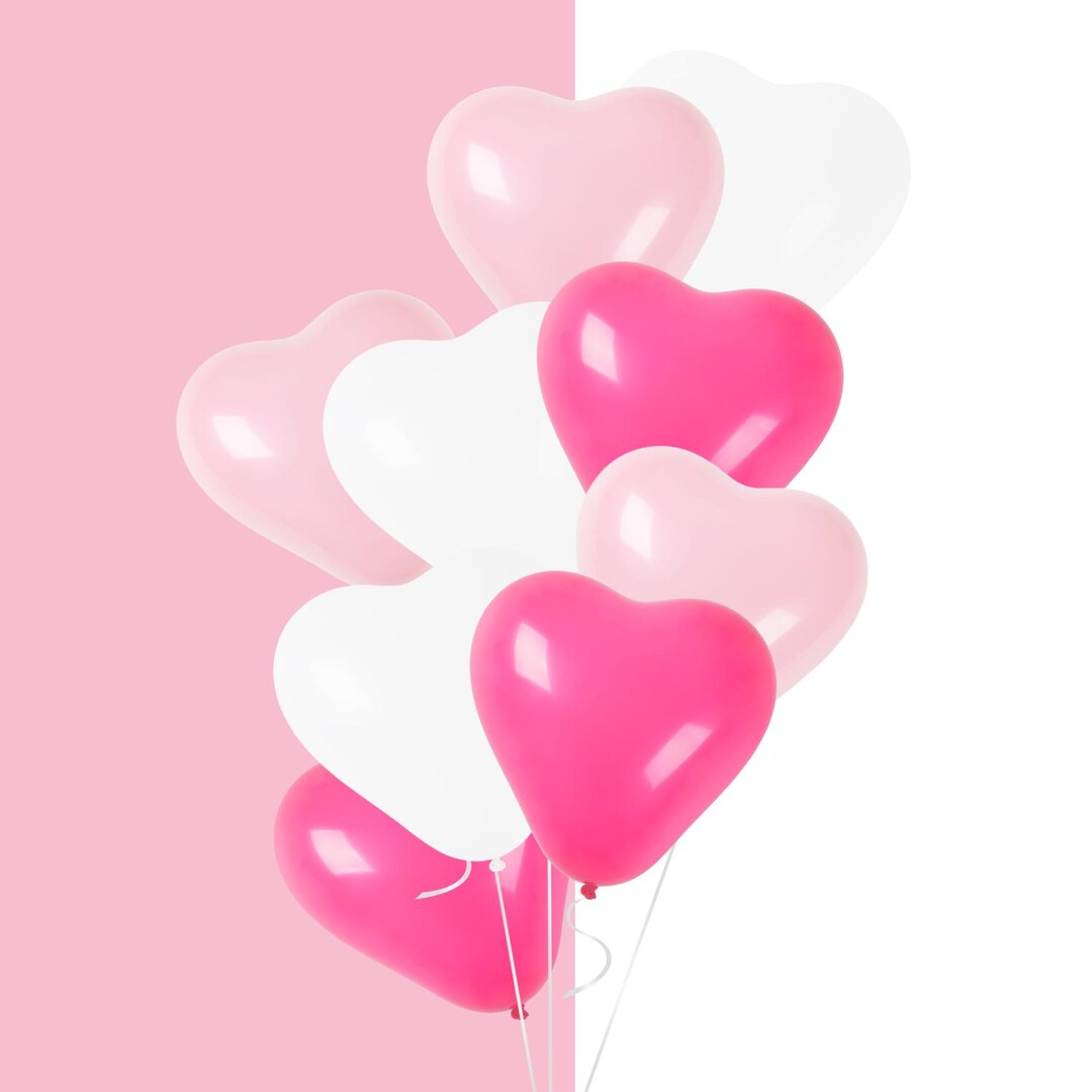 Heart Shaped Latex Balloons 12 Inch Birthday Propose Marriage ...