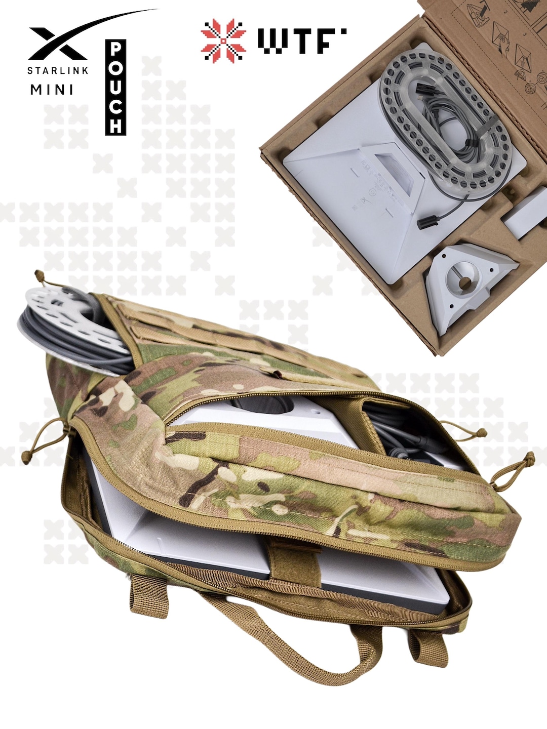Starlink Mini Tactical MOLLE Bag Multicam | Carry Case for Field Use - Etsy