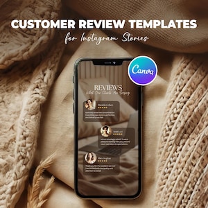 Customer Review Templates for Instagram Stories – Fully Editable in ...