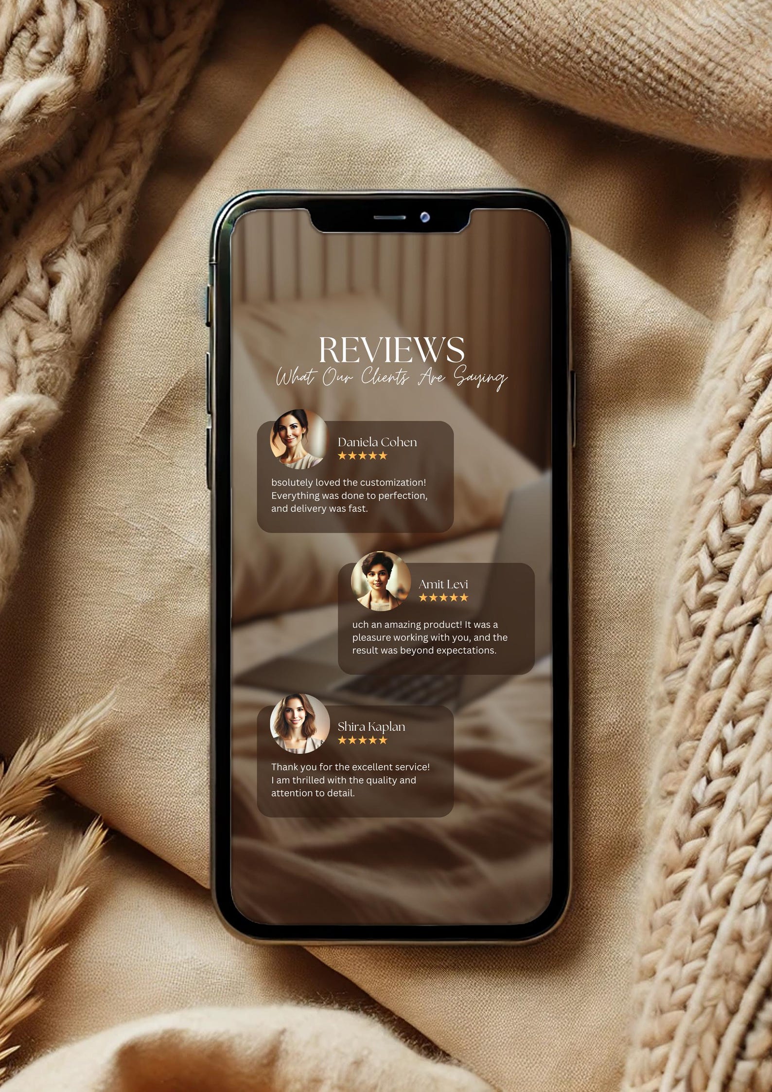 Customer Review Templates for Instagram Stories – Fully Editable in ...