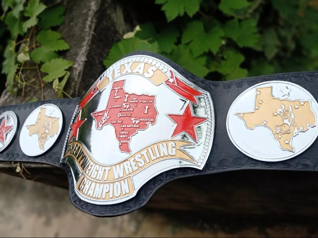 New Personalized Texas Heavyweight Championship Wrestling Belt ...