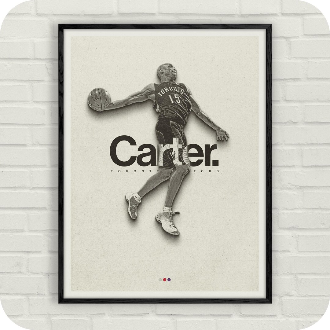 Vince Carter Poster, Digital Download, Toronto Raptors Poster, NBA ...