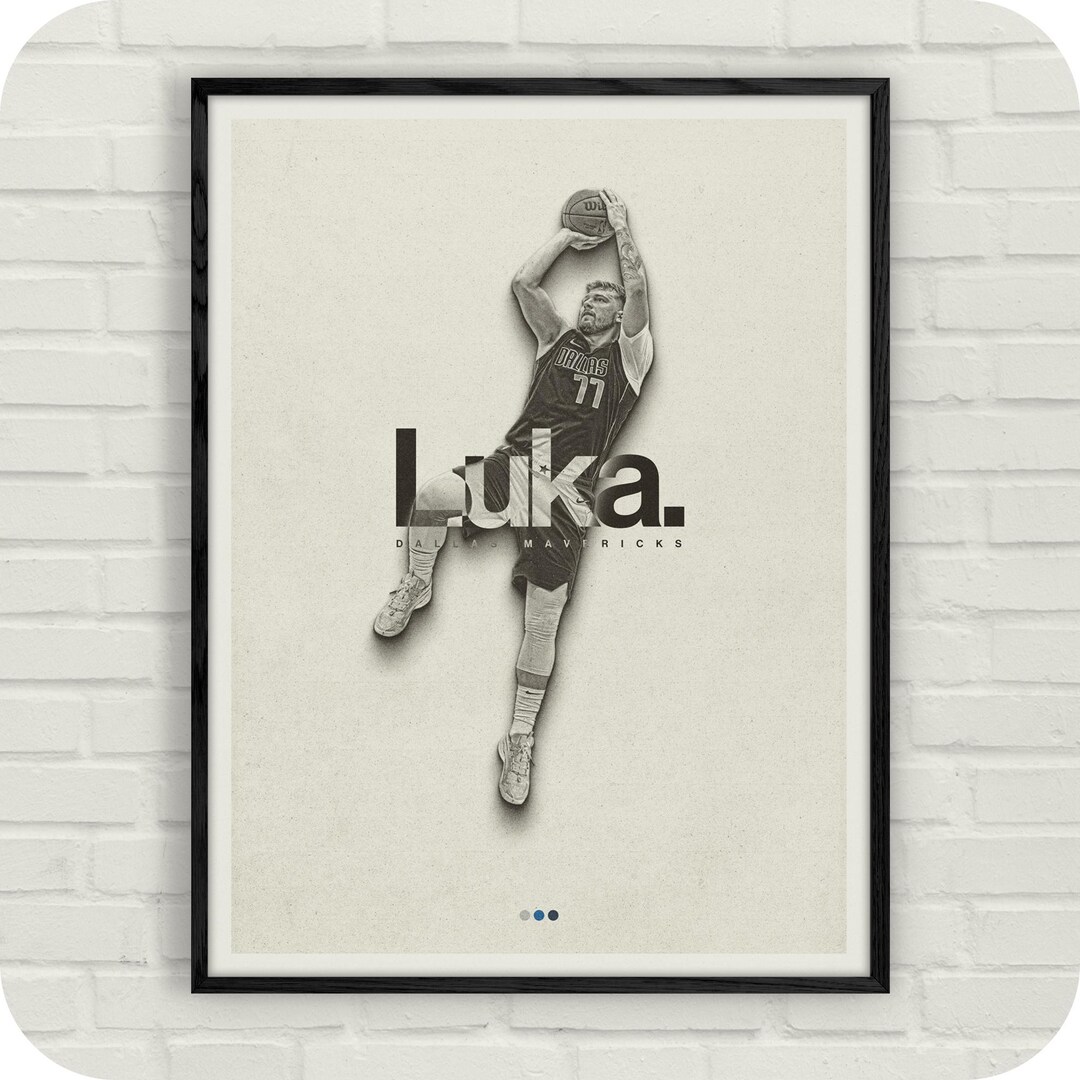 Luka Doncic Poster, Digital Download, Dallas Mavericks NBA Basketball ...