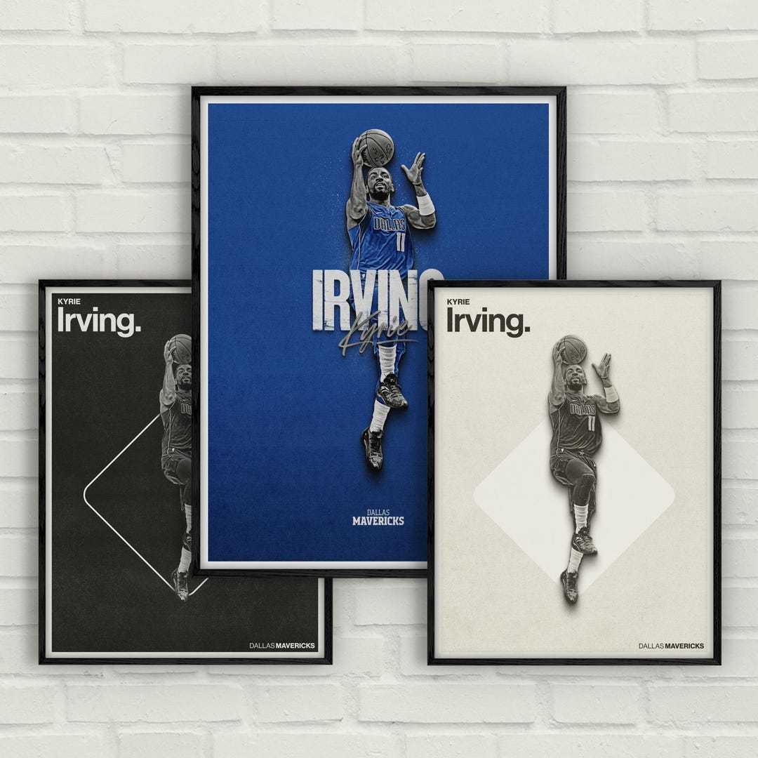 Kyrie Irving Poster, Digital Download, Dallas Mavericks Print, NBA ...