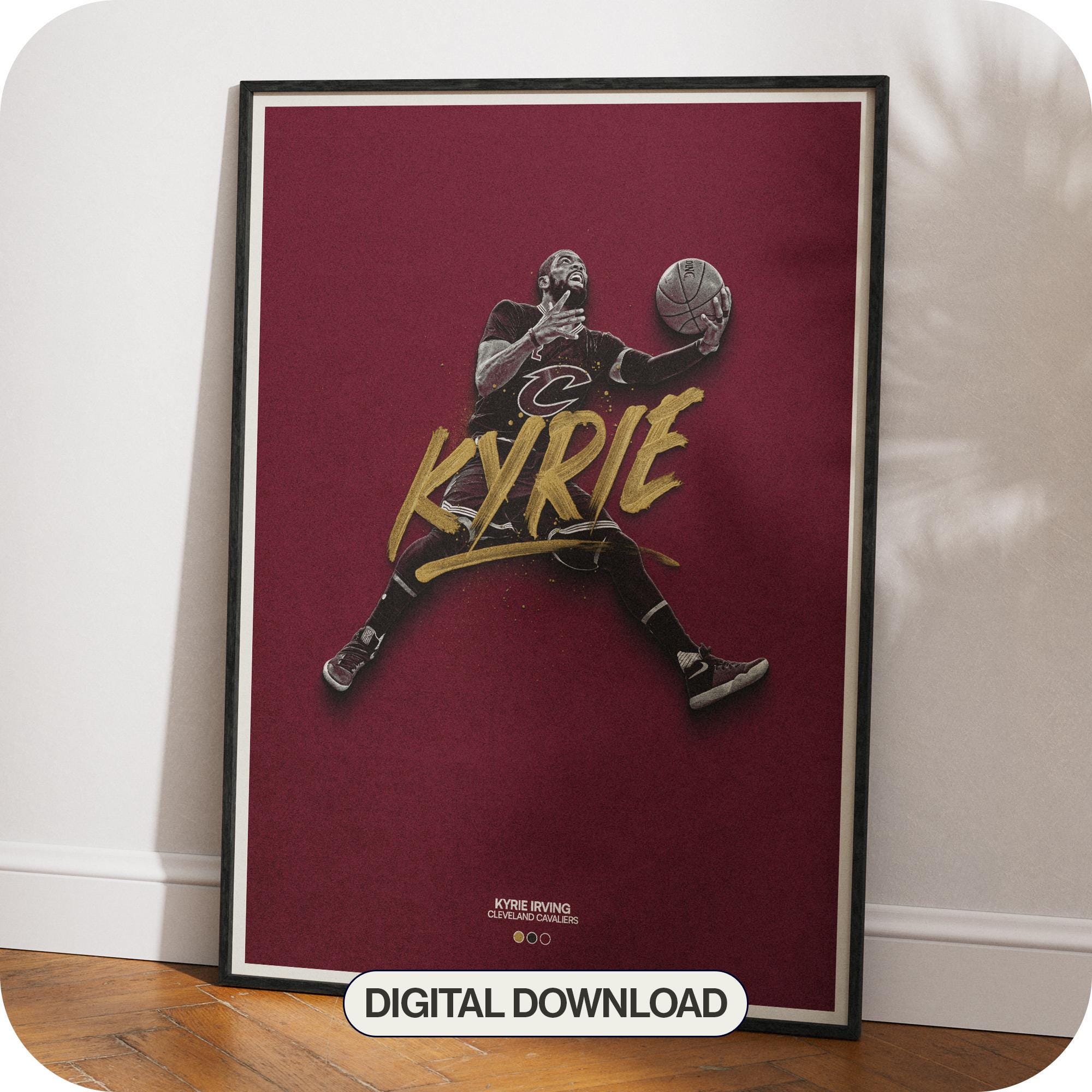 Kyrie Irving Poster, Digital Download, Cleveland Cavaliers NBA ...