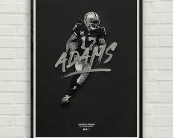 Davante Adams Las Vegas Raiders NFL Football Poster - Etsy