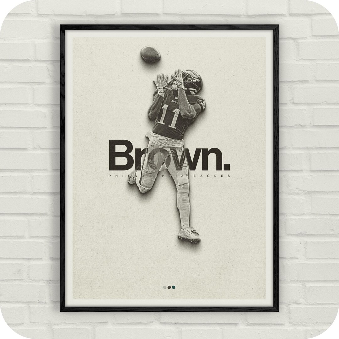 AJ Brown Poster, Digital Download, Philadelphia Eagles Poster, NFL ...