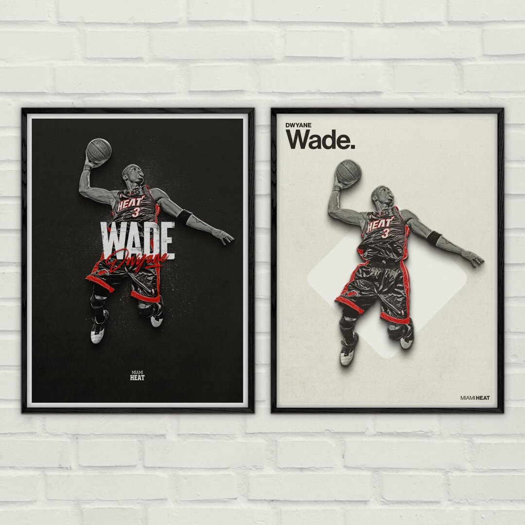 Dwyane Wade Poster Download | Basketball Poster for Heat Fans | Sports ...