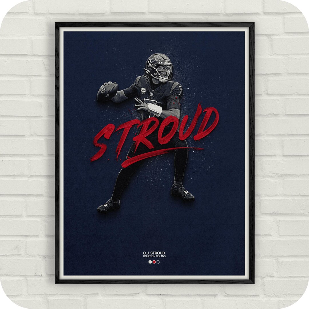 CJ Stroud Poster, Digital Download, Houston Texans NFL Football Wall ...