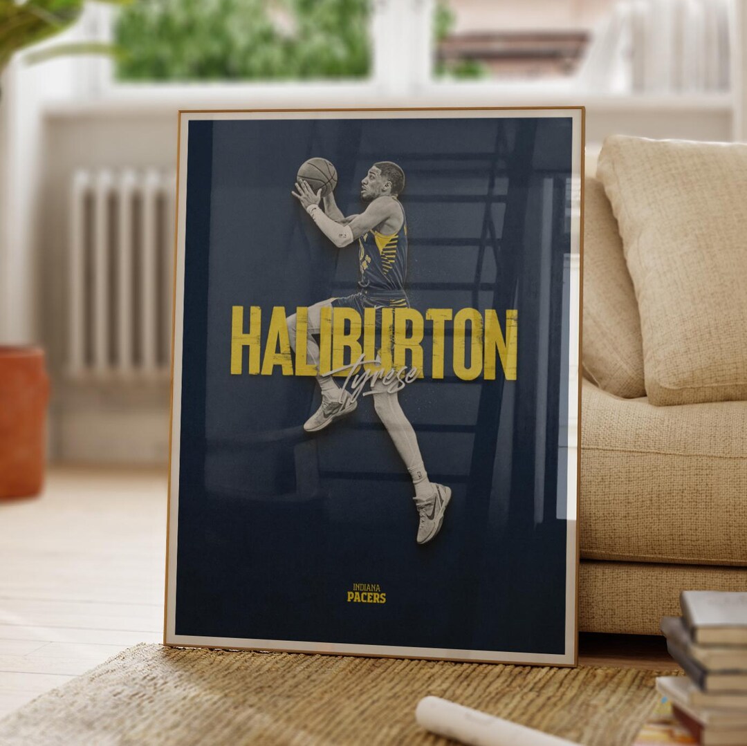 Tyrese Haliburton Poster Download | Basketball Poster for Pacers Fans ...