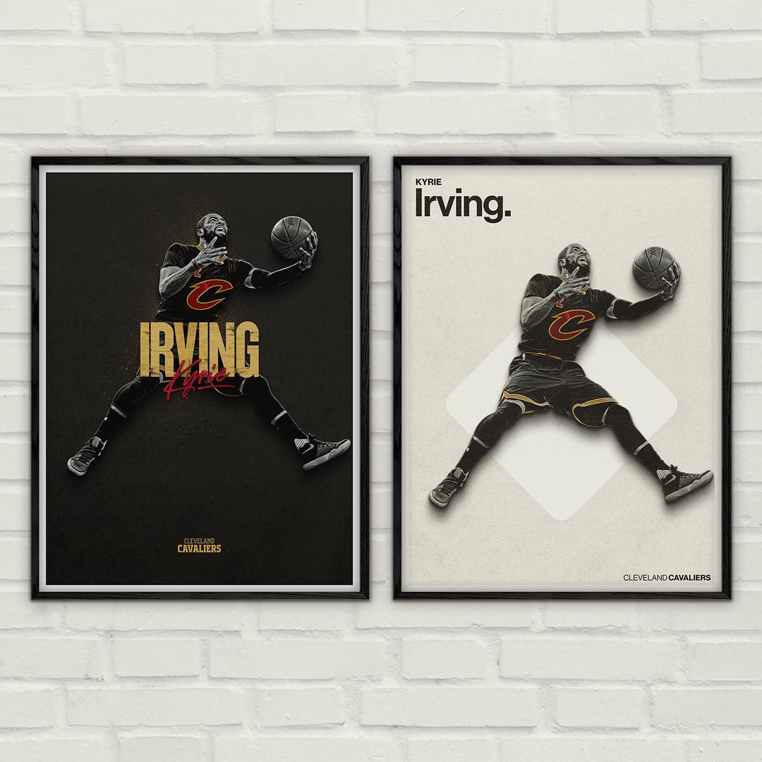 Kyrie Irving Poster, Digital Download, Cleveland Cavaliers Print, NBA ...