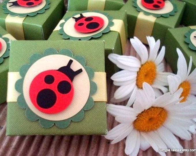 Ladybug Favor Boxes, Set of 12, OOAK - Etsy